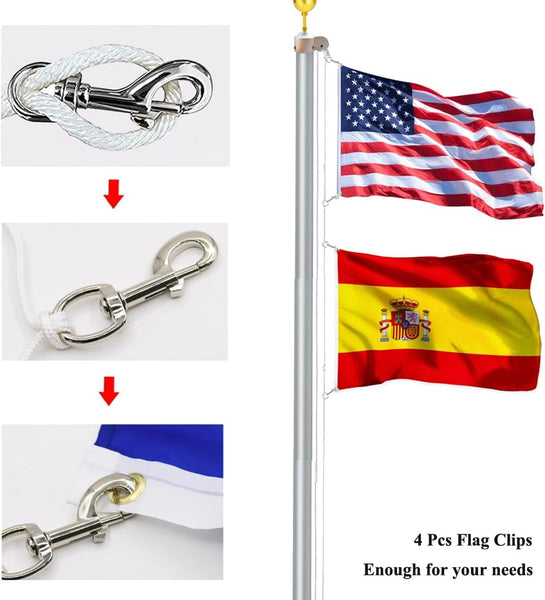 Flagpole Accessories Aazon.co : NQ Flag Swivel Snap Clips - Heavy Duty ...